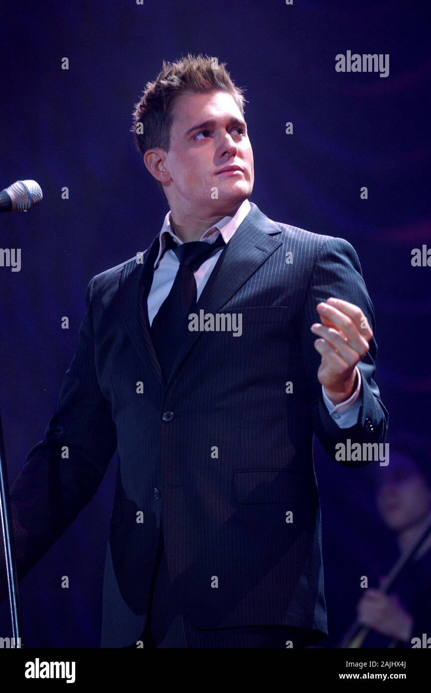 Milan Italy, 02 December 2005, Live concert of Michael Buble at the ...