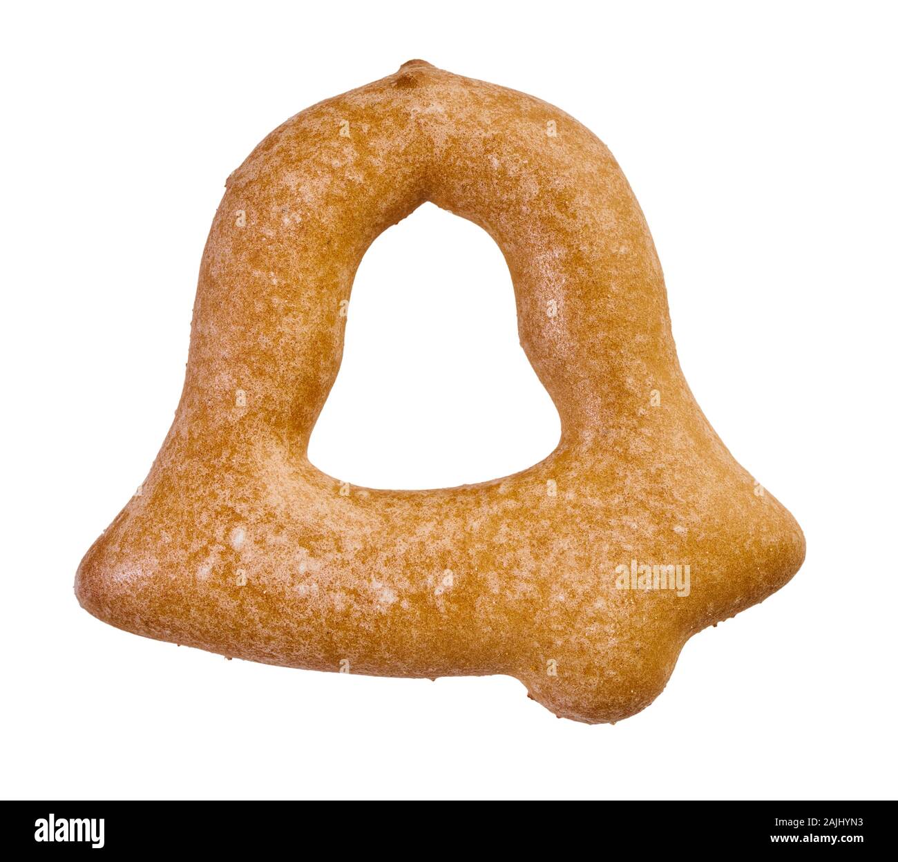 bell shaped cookies on white isolated background Stock Photo - Alamy