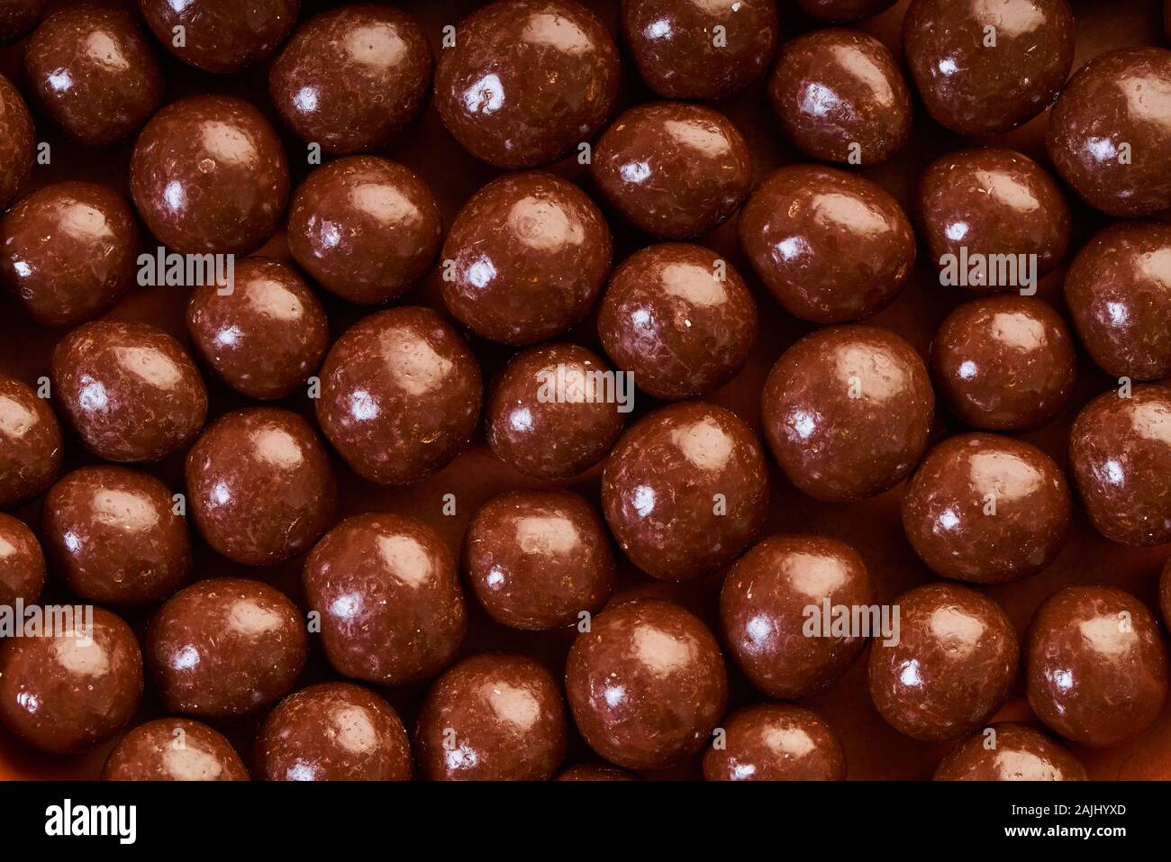 food background texture of chocolate round candy Stock Photo - Alamy