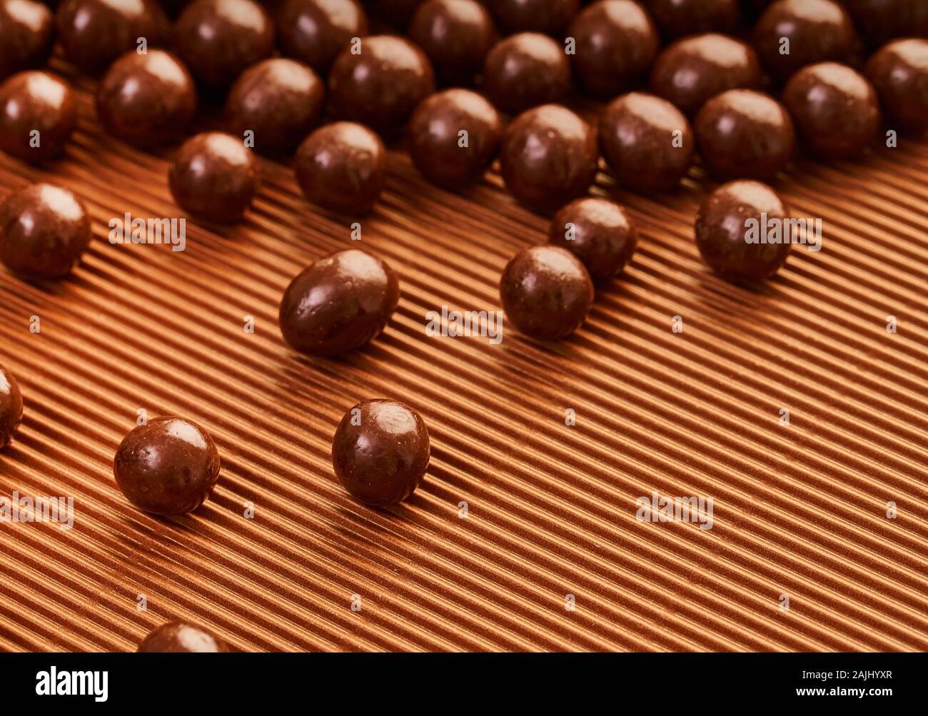 food background texture of chocolate round candy Stock Photo - Alamy