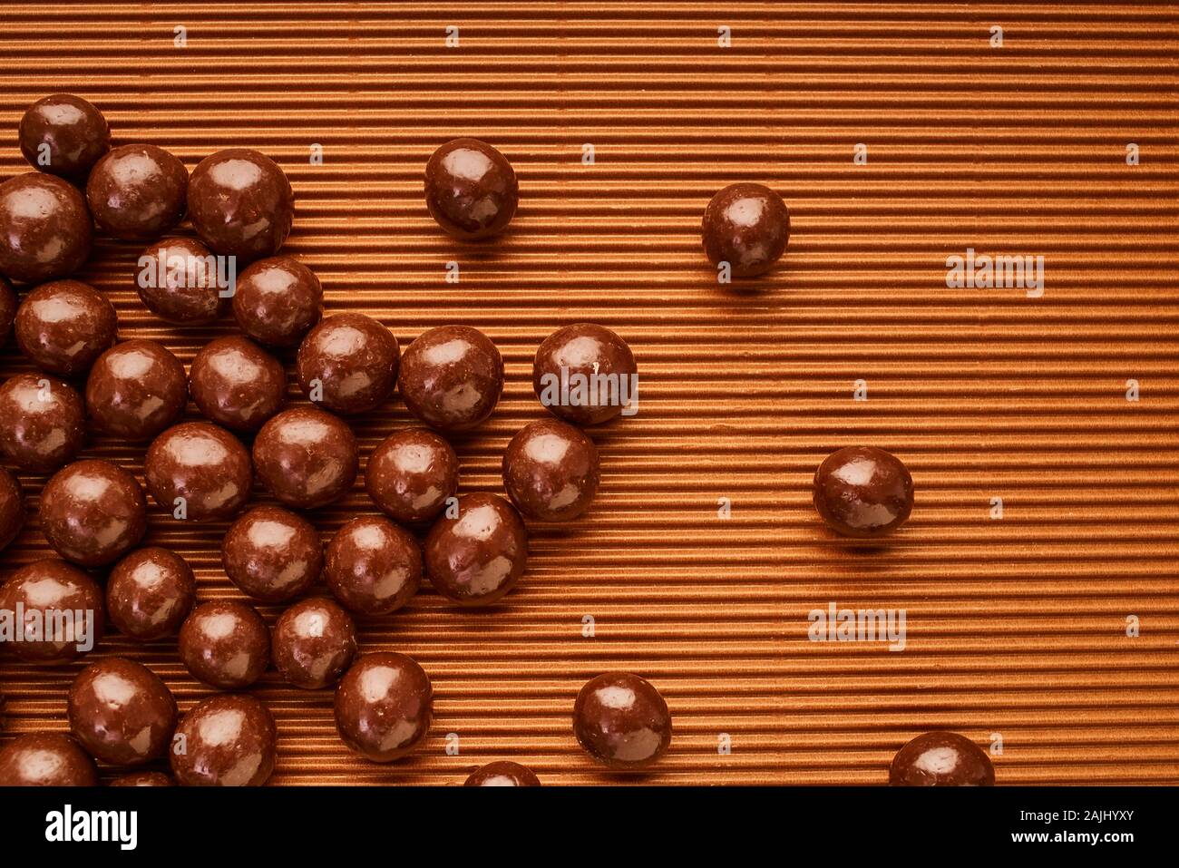 food background texture of chocolate round candy Stock Photo - Alamy