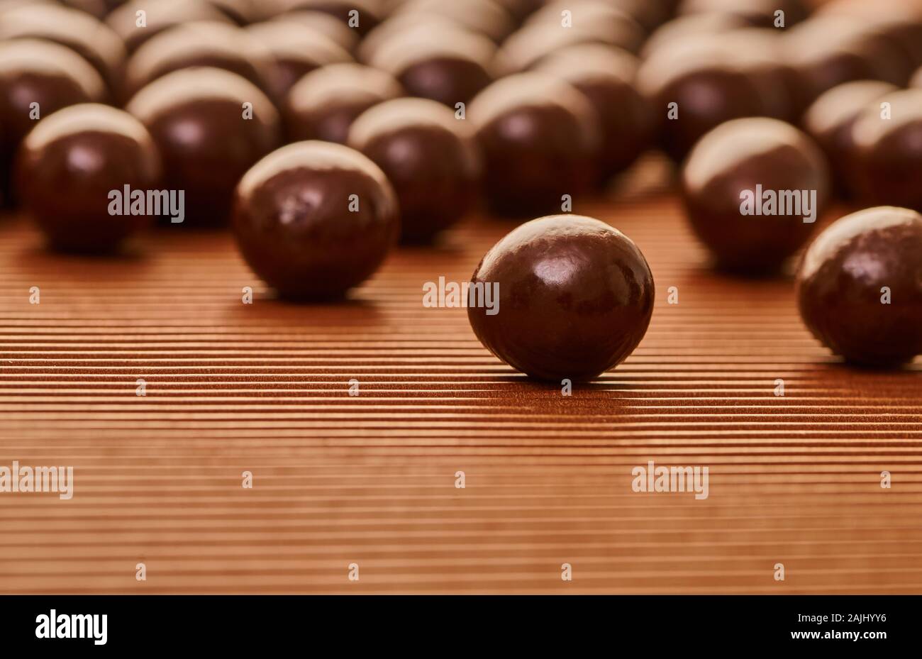 food background texture of chocolate round candy Stock Photo - Alamy
