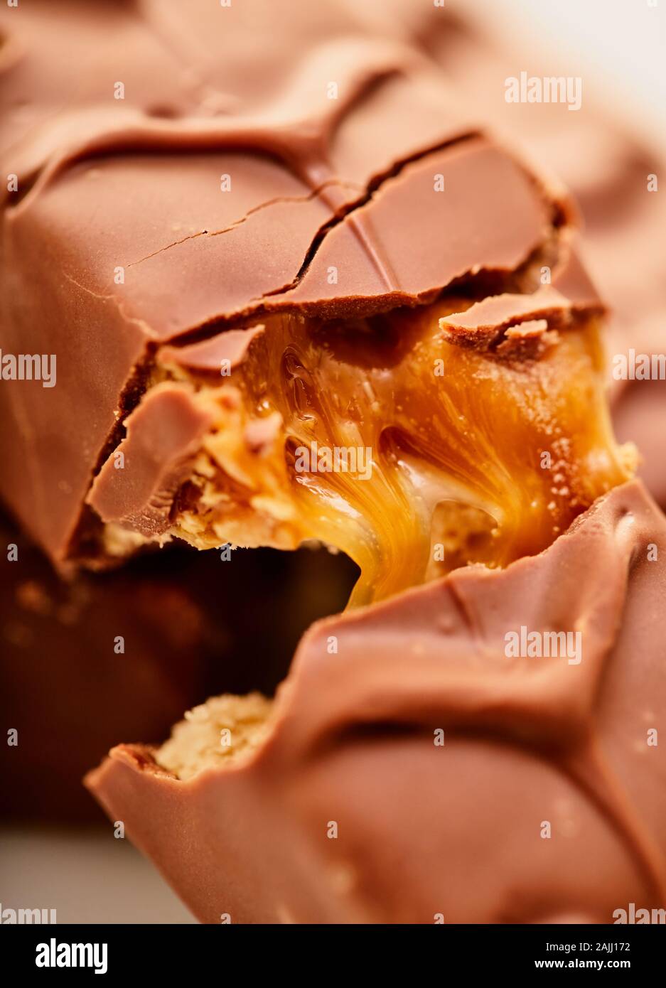 food background, texture chocolate bar with caramel Stock Photo - Alamy