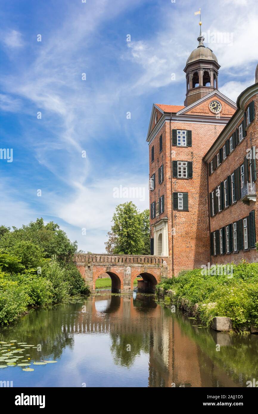 Bridge and entrance tower of he castle in Eutin, Germany Stock Photo ...