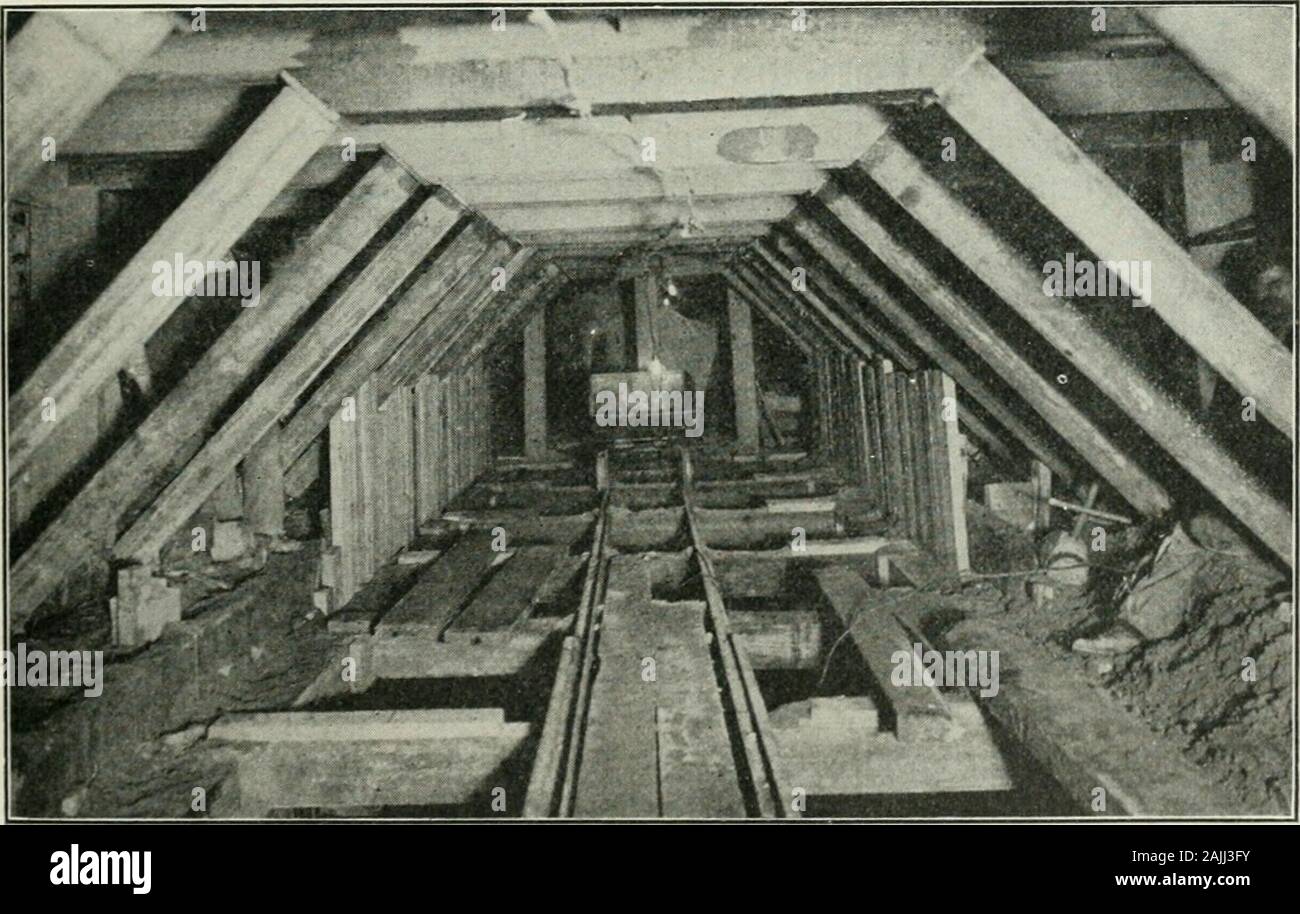 Transactions . Fig. 6.—Cutting edge of roof shield just after breaking ...