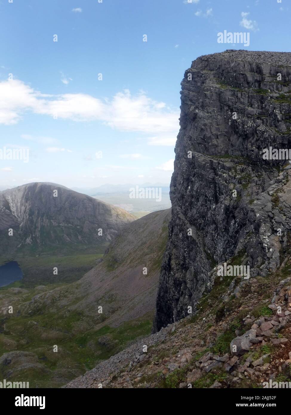 The Mainreachan Buttress and the Scottish Mountain Munro Beinn Liath ...
