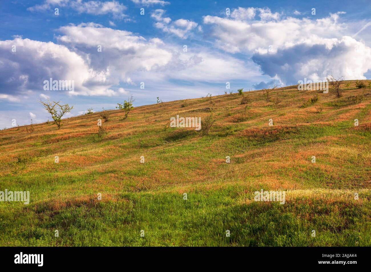 natural hills with clouds above Stock Photo - Alamy