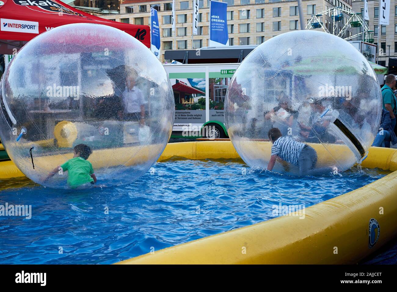 Boy in the plastic bubble hi-res stock photography and images - Alamy