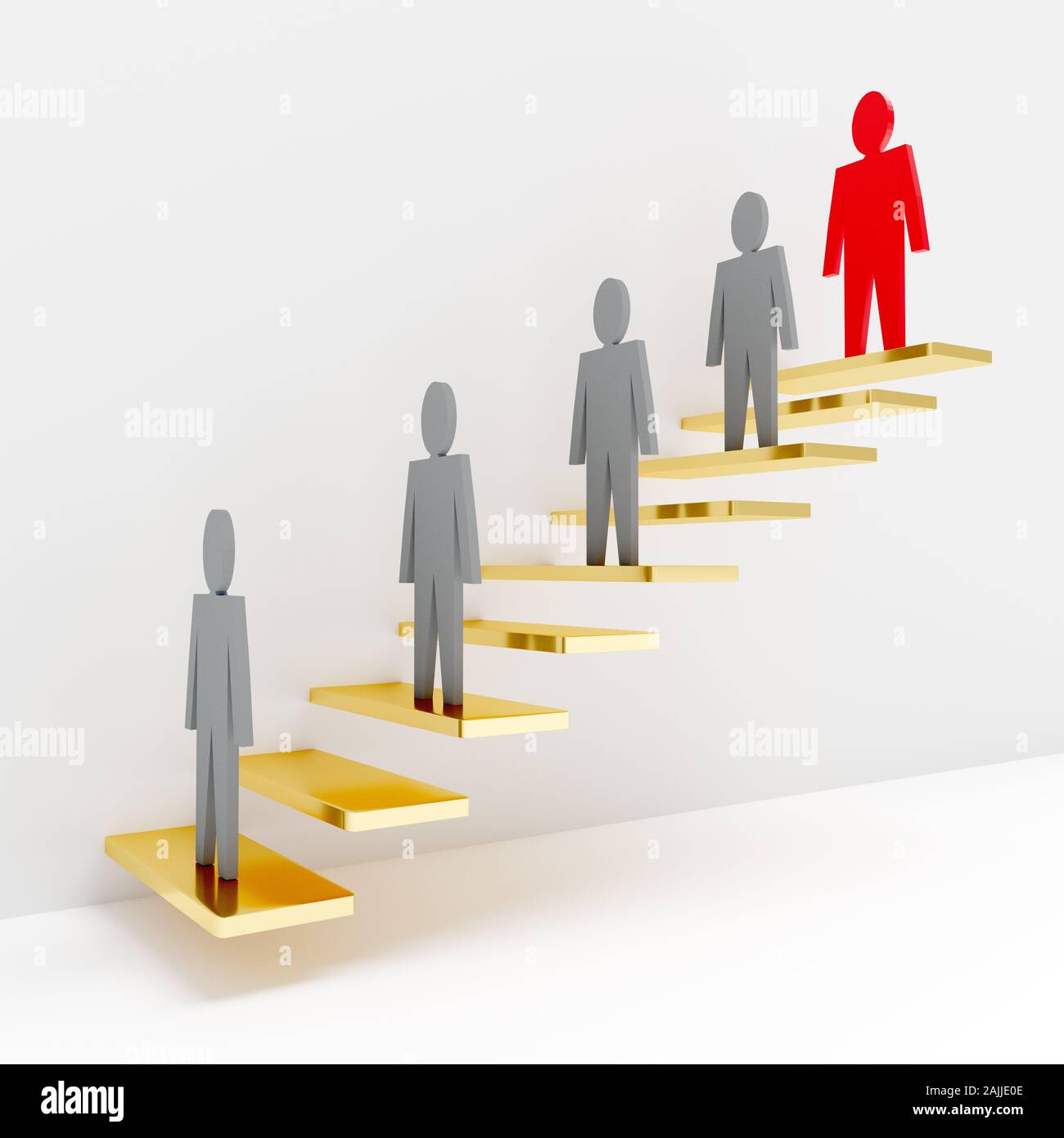Man climbing up a graph hi-res stock photography and images - Alamy