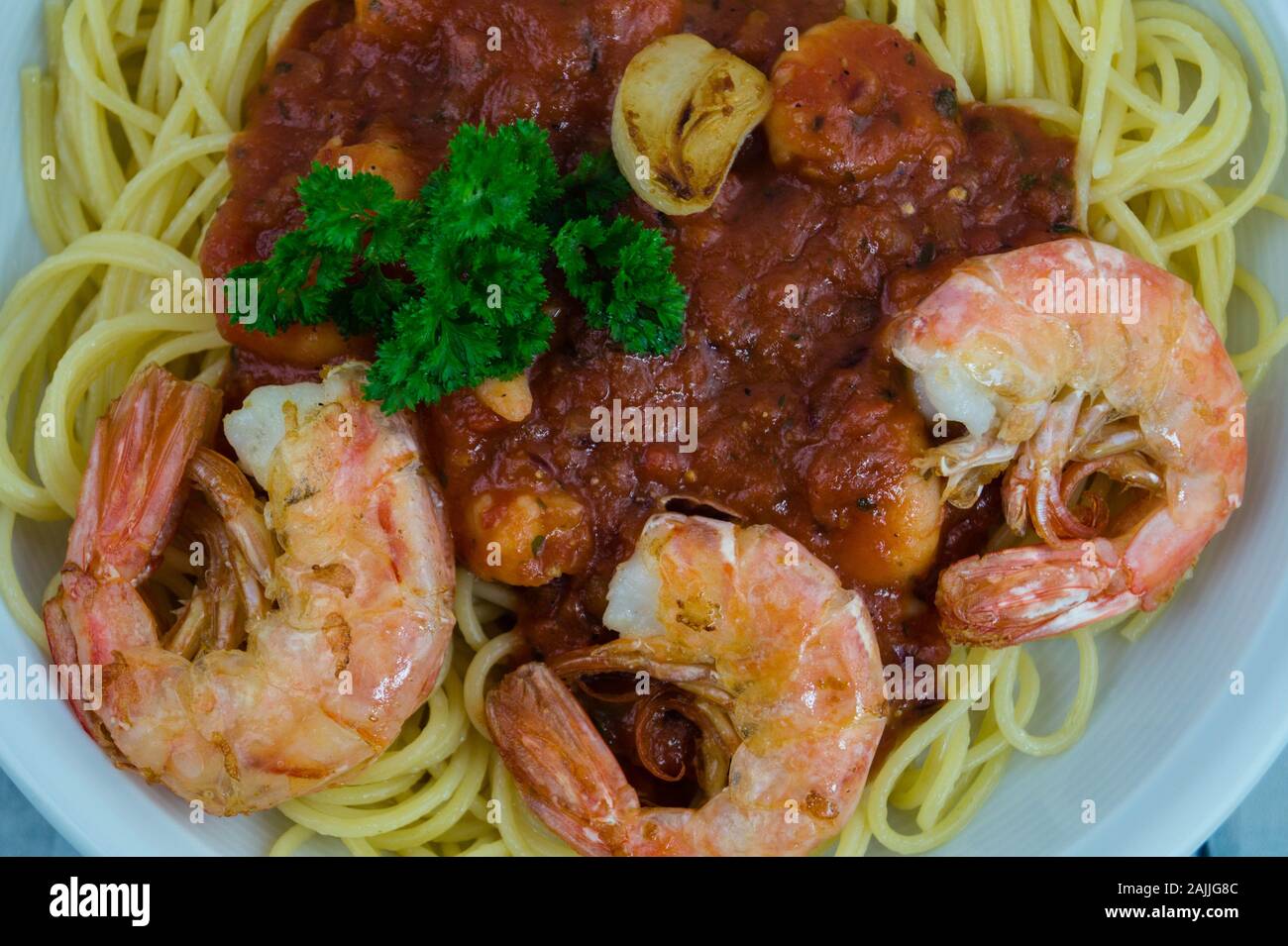Prawns and scampi you need for the Italian specialty Spaghetti ala ...