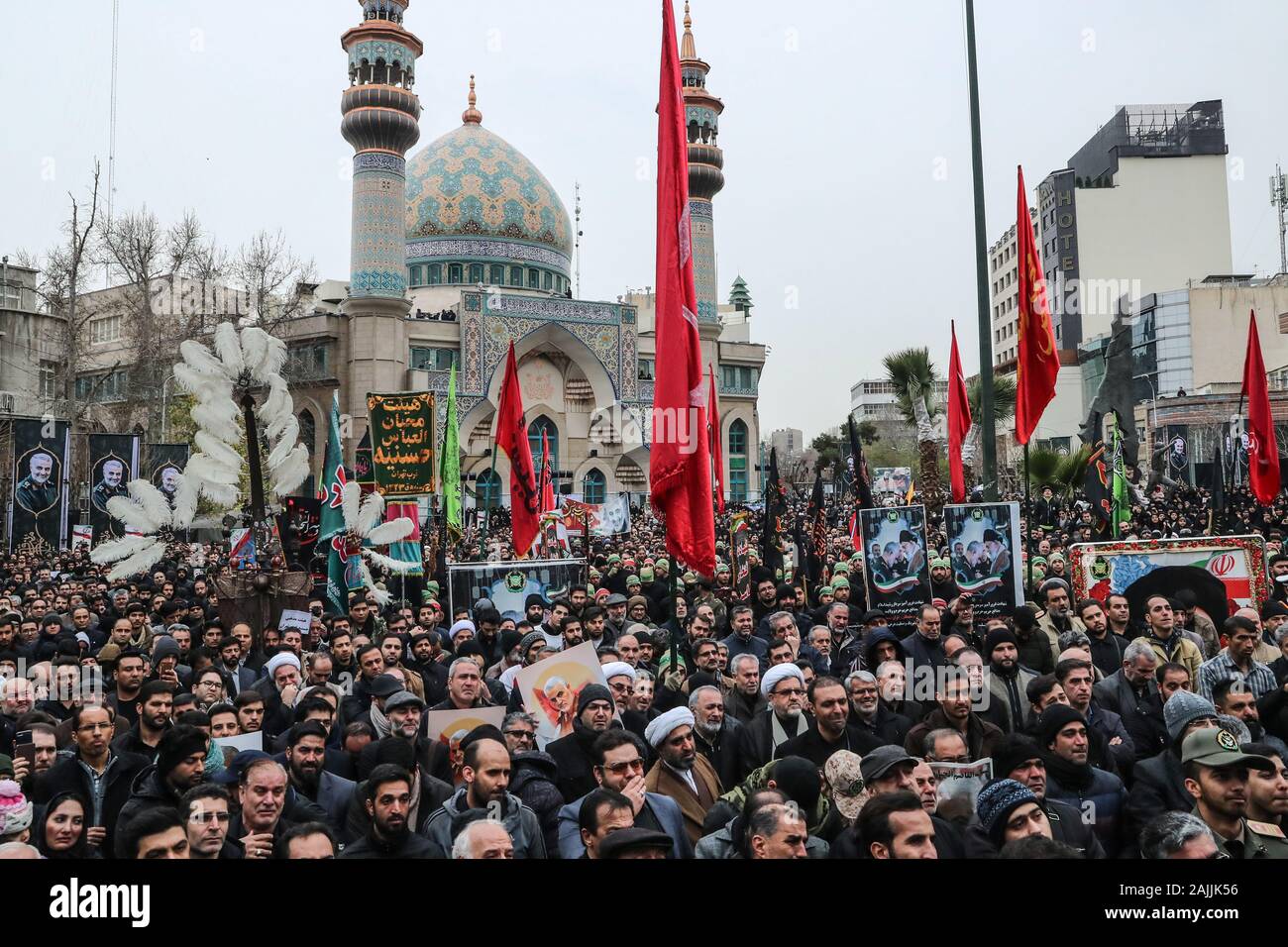 Tehran, Iran. 04th Jan, 2020. Tehran, Iran. 04th Jan, 2020. Iranians ...