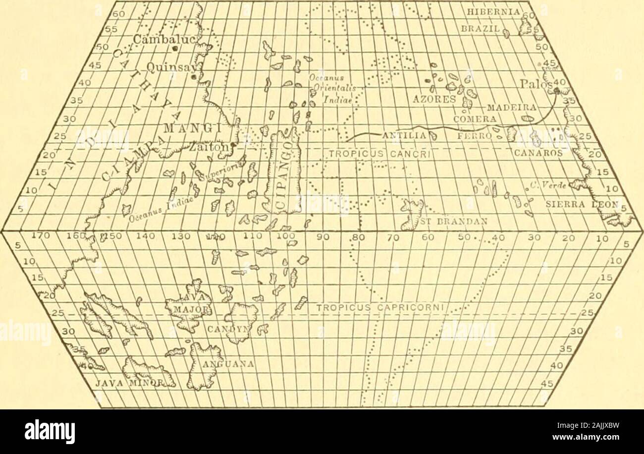 Toscanelli map hi-res stock photography and images - Alamy