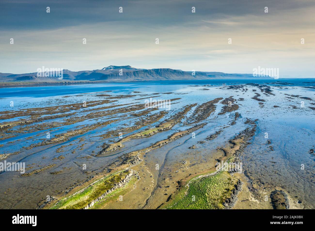 Aerial view on Icelandic landscape from air. Famous place. Travel ...