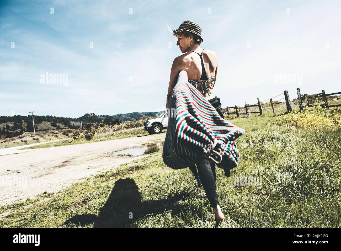 woman surfer with surfboard Stock Photo - Alamy