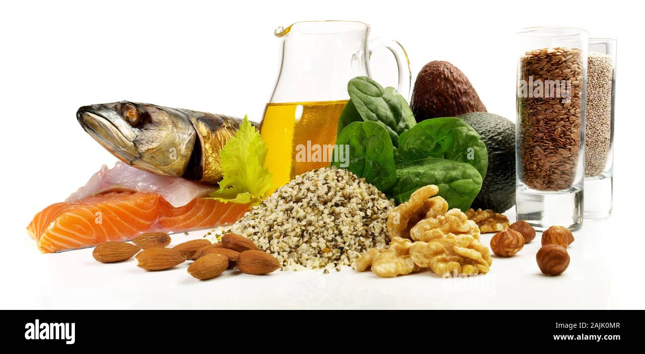 Omega 3 on white Background Stock Photo - Alamy