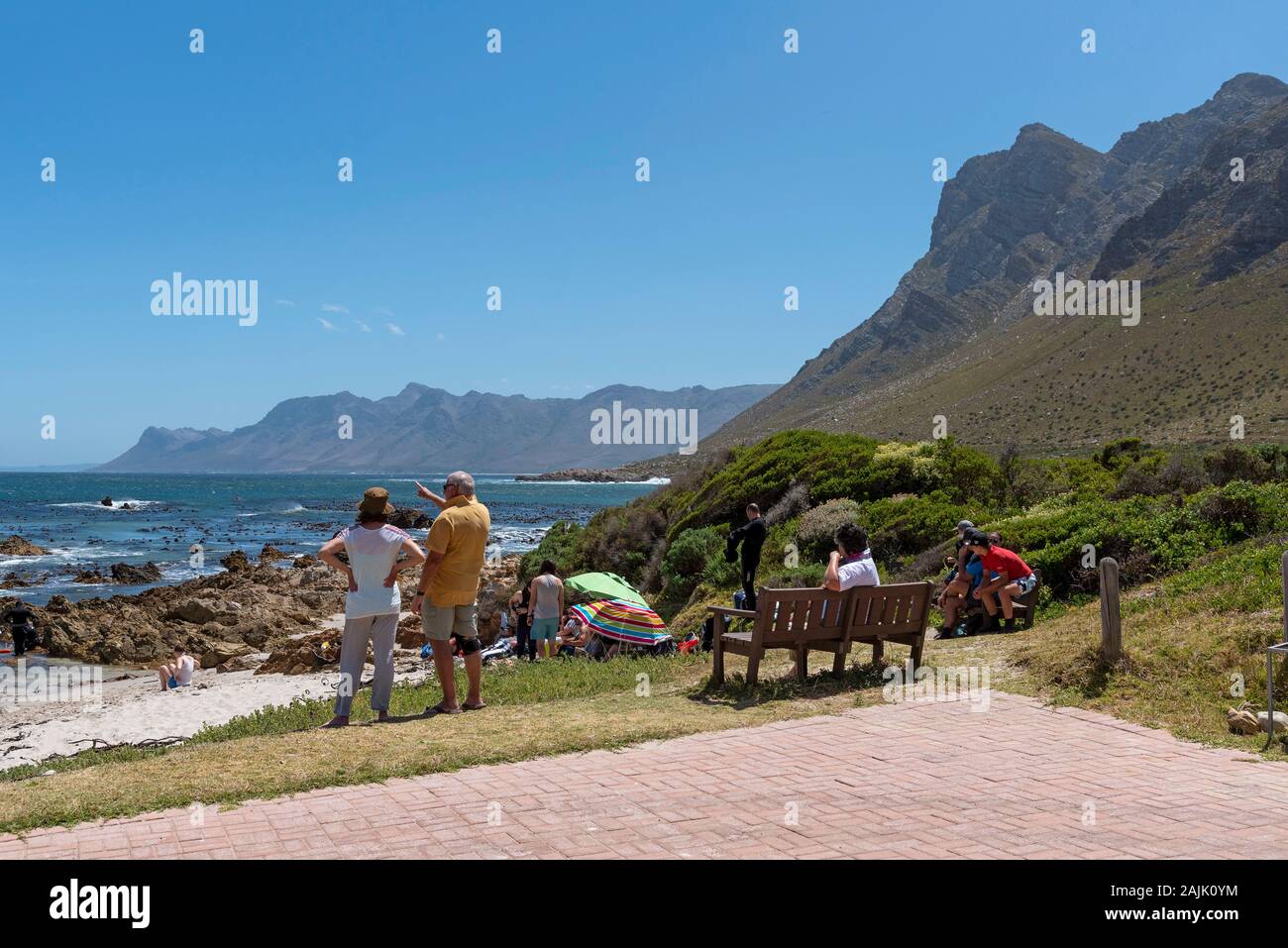 Rooiels, Western Cape, South Africa. December 2019, The beach at ...