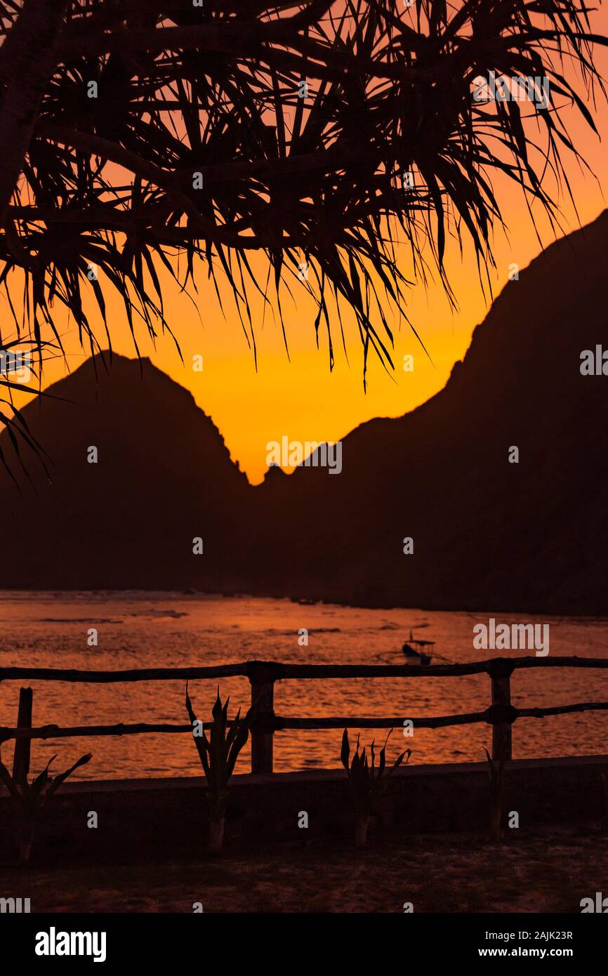 Sunrise landscape, Sumbawa island, Indonesia Stock Photo - Alamy
