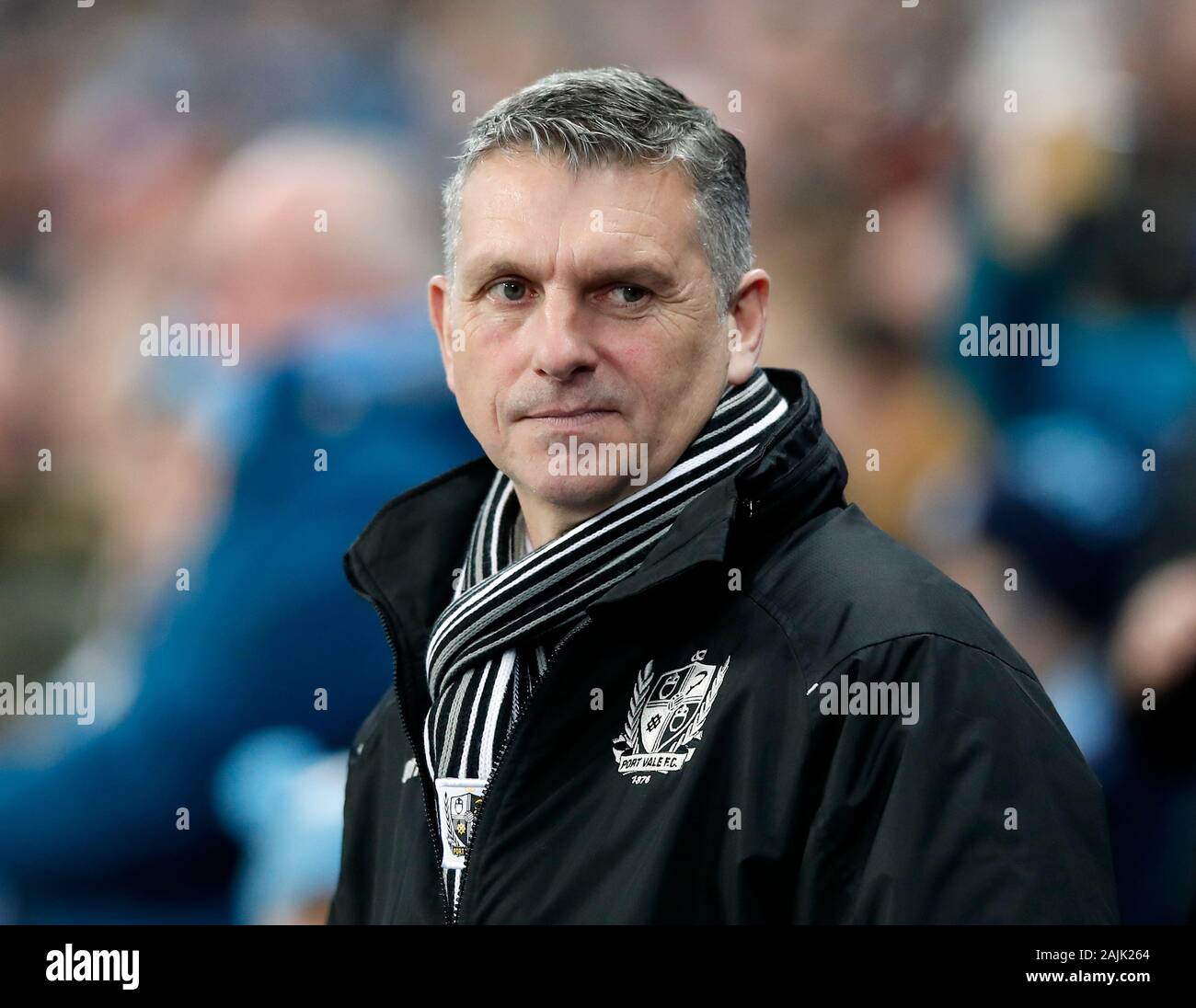 Port Vale manager John Askey during the FA Cup third round match at the ...