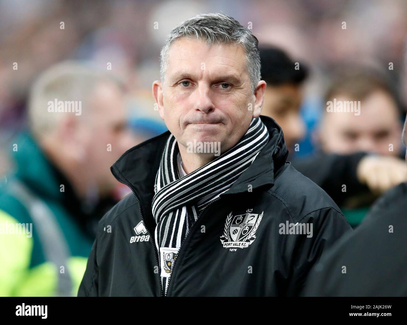 Port Vale manager John Askey during the FA Cup third round match at the ...