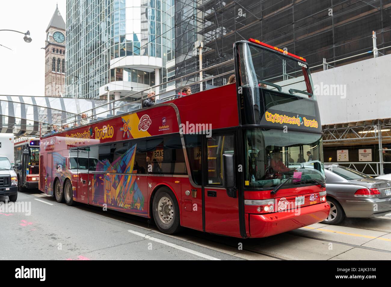 Toronto, Ontario - October 03, 2018: Sight seeing bus - city ...