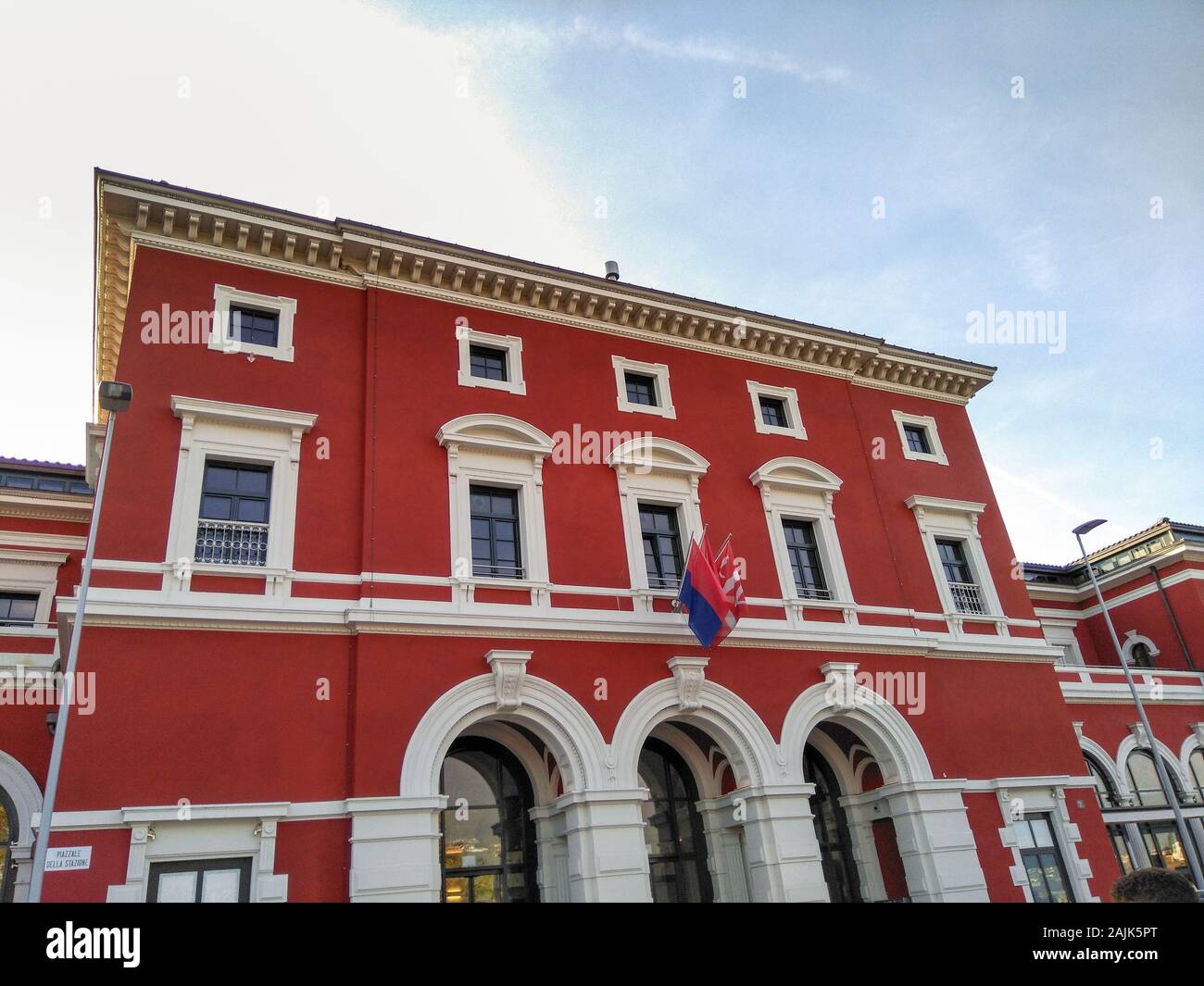 Lugano, Switzerland - October 25, 2017: modern railway station Stock ...