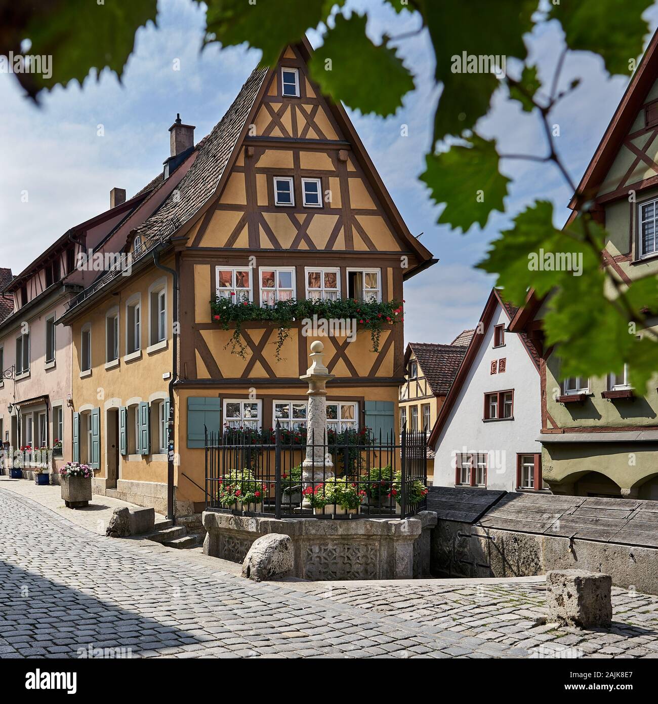 Famous Gingerbread House at the corner called the Plonlein in the ...