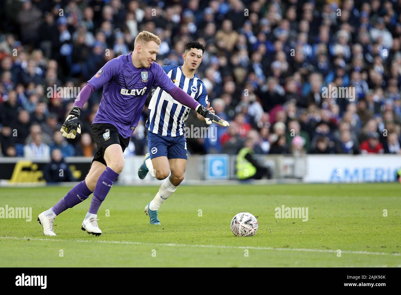 Brighton And Hove, UK. 04th Jan, 2020. Cameron Dawson of Sheffield ...
