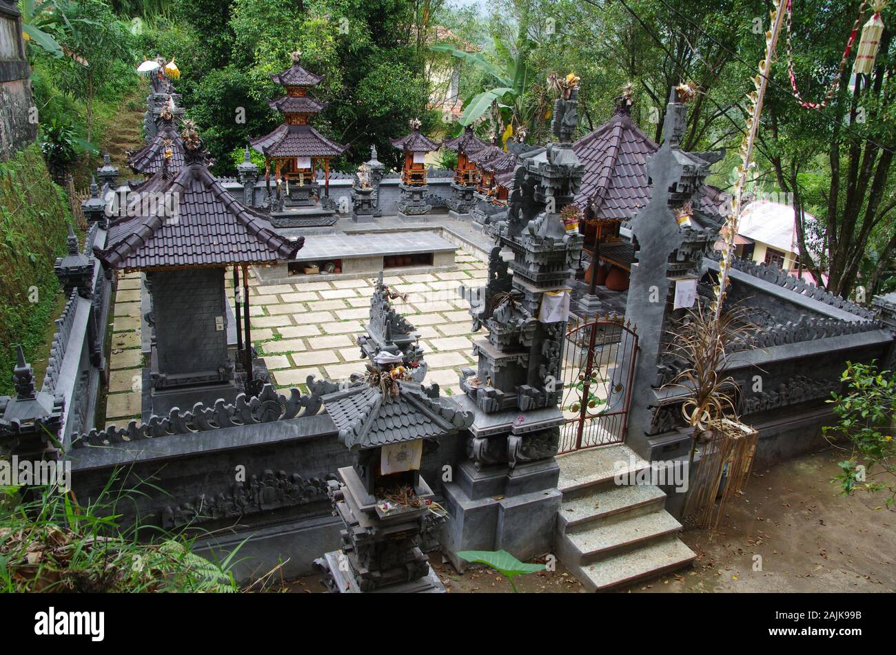 Hindu temple in Munduk on the Bali island in Indonesia Stock Photo - Alamy