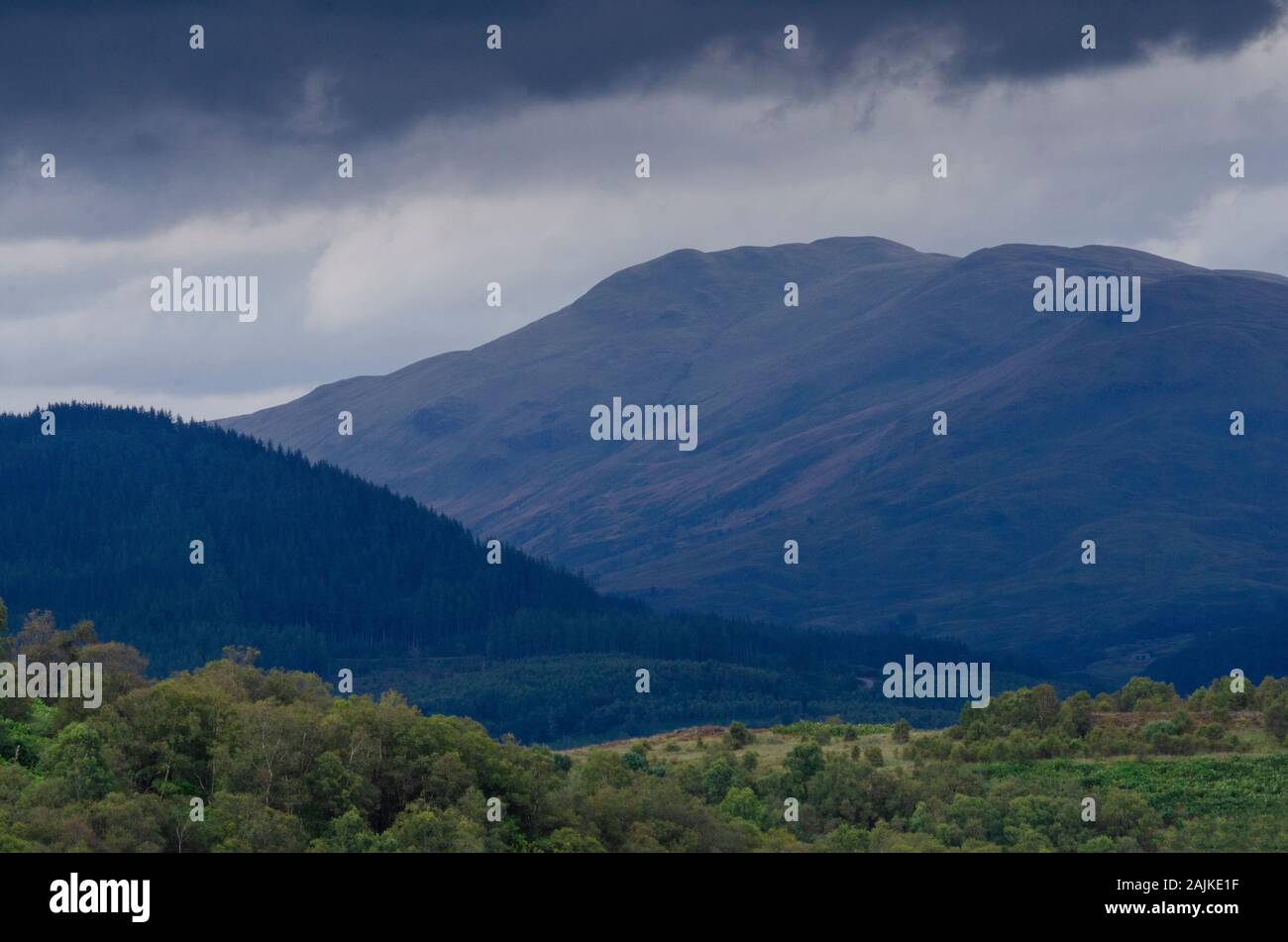 Landscape in the Scottish Lowlands Scotland UK Stock Photo - Alamy