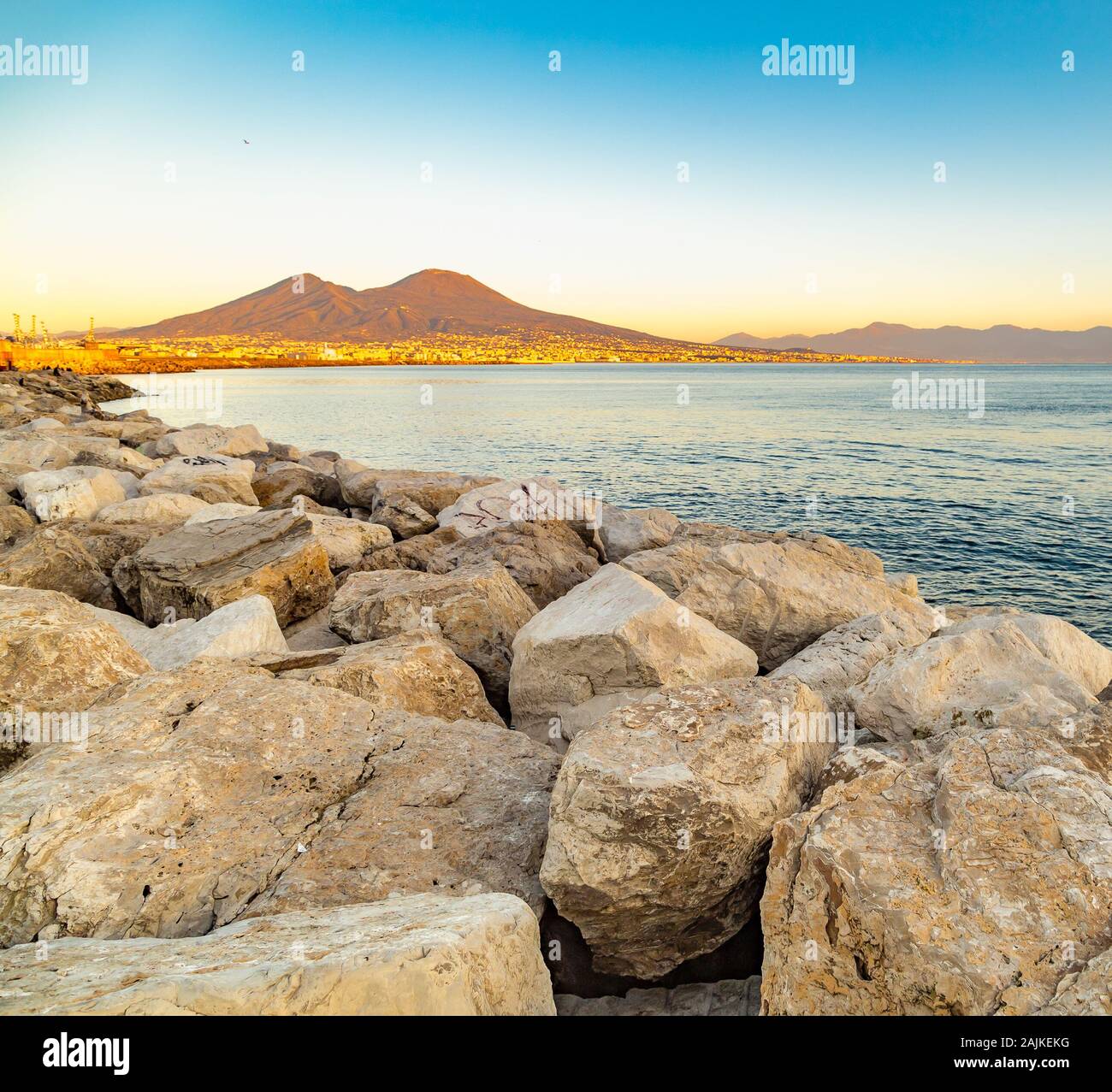 stunning view of the Gulf of Naples Stock Photo - Alamy