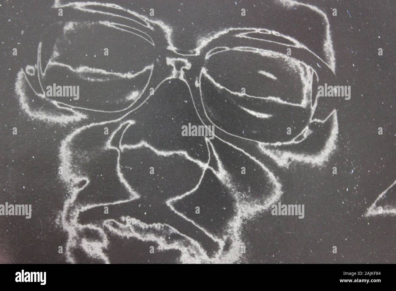 Fine seventies black and white photograph of a reverse negative and ...