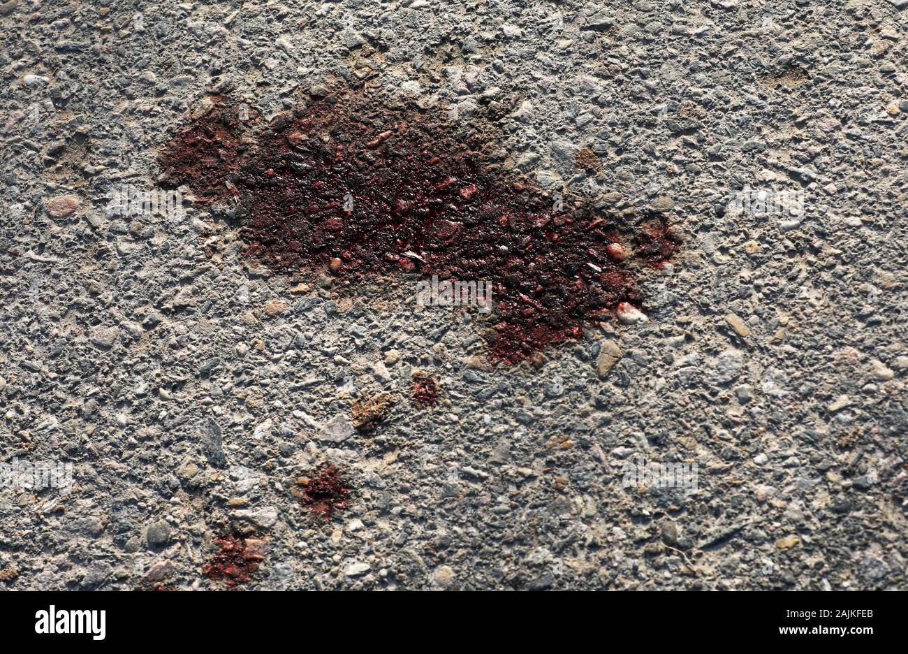 Blood stain on the floor Stock Photo - Alamy