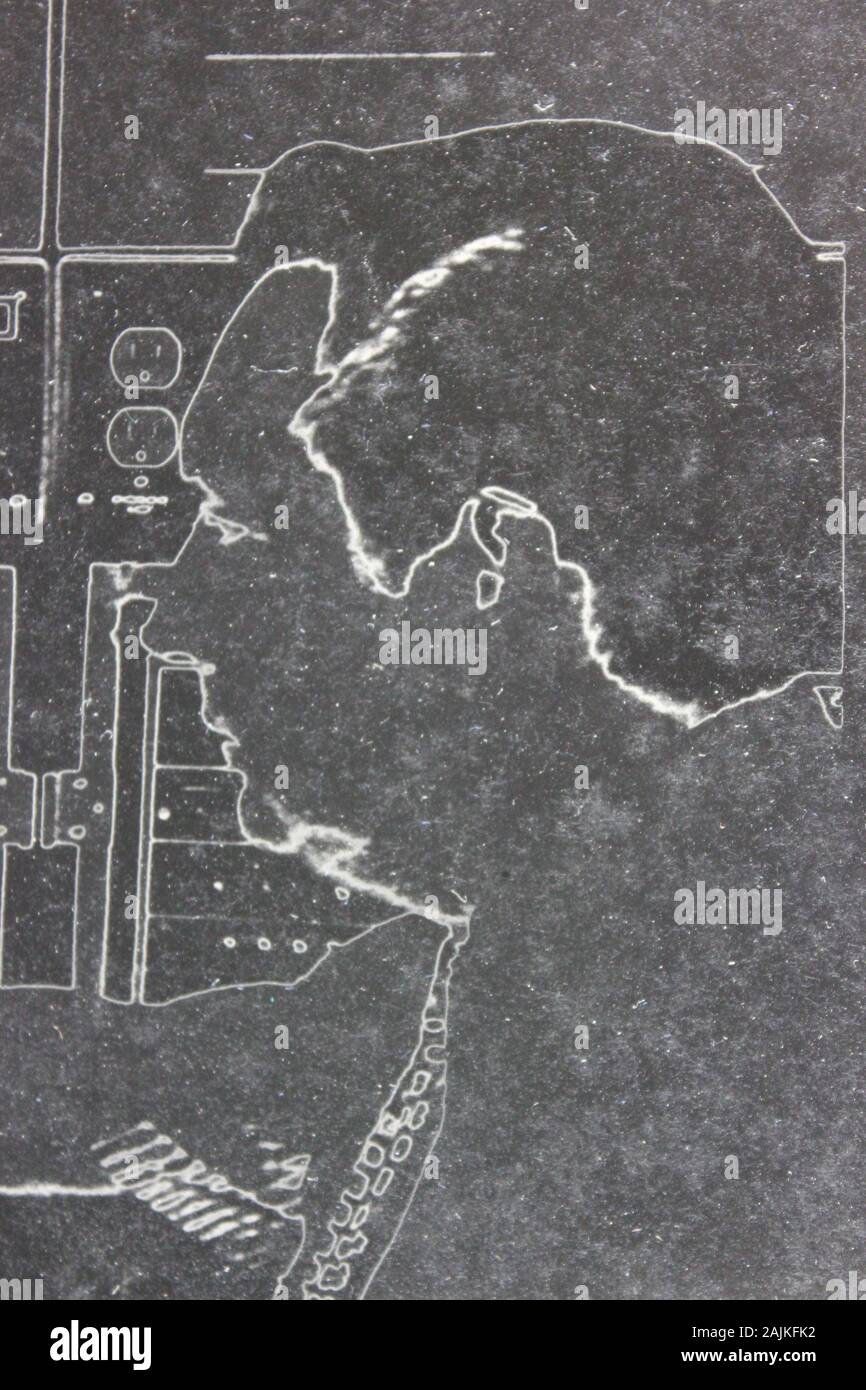 Fine 1970s black and white photography of a man reading an airport ...