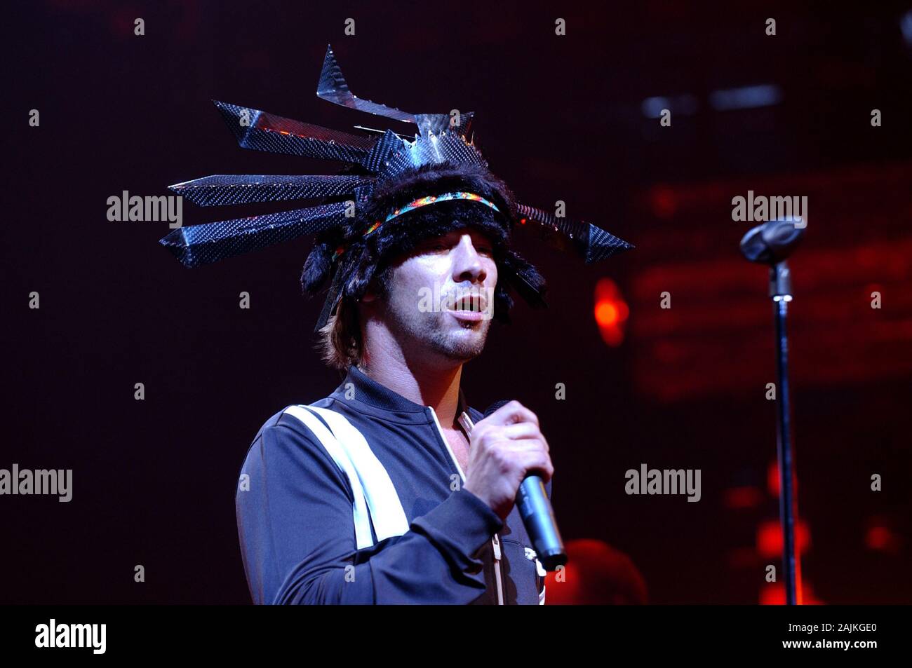 Milan Italy 29 September 2005 , Live concert of Jamiroquai at the Forum ...