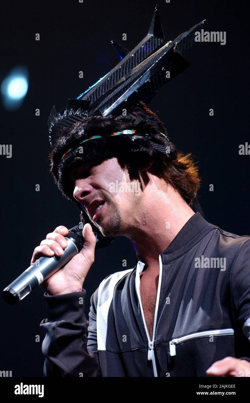 Milan Italy 29 September 2005 , Live concert of Jamiroquai at the Forum ...