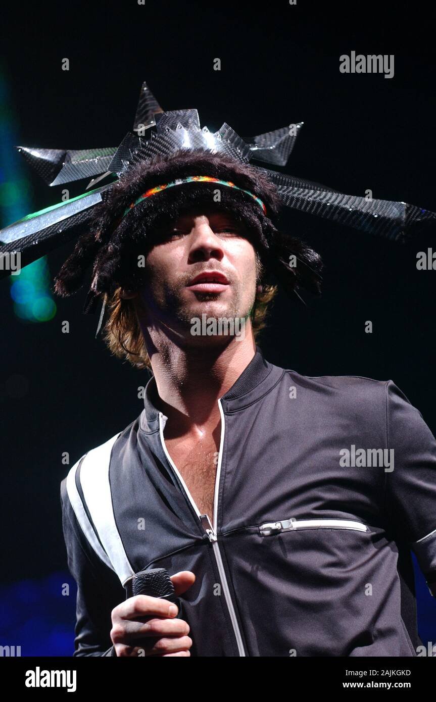 Milan Italy 29 September 2005 , Live concert of Jamiroquai at the Forum ...