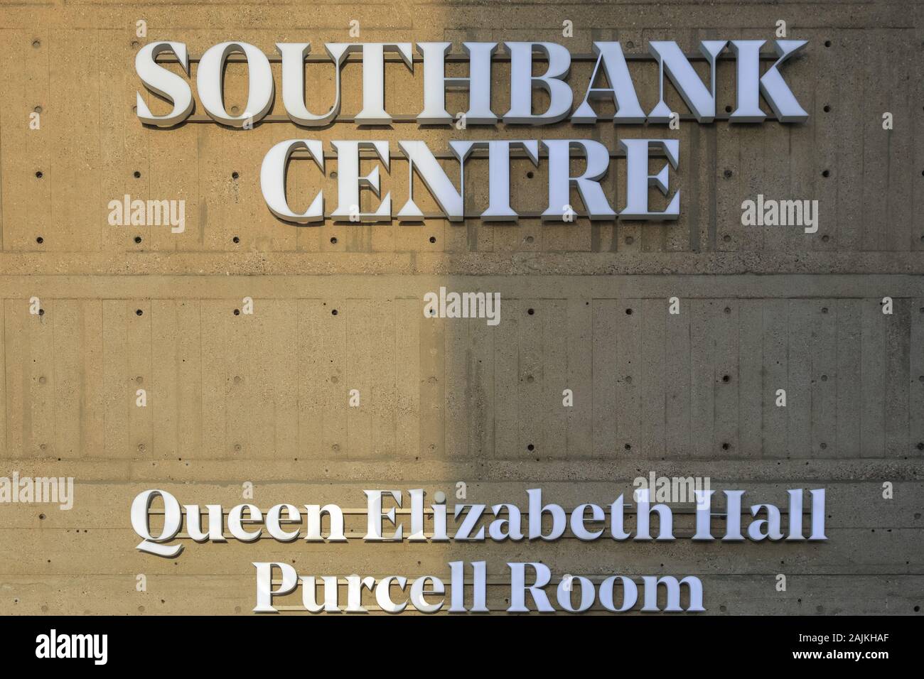 Exterior of the Southbank Centre Queen Elizabeth Purcell Room, London ...