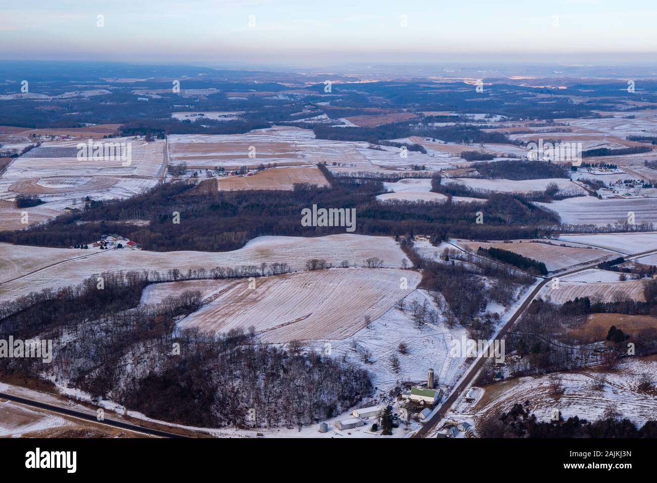 Aerial view of rural dane county hi-res stock photography and images ...