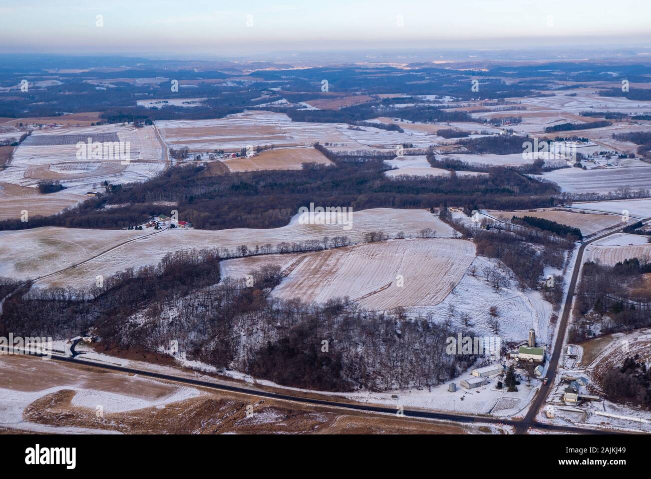 Aerial view of rural dane county hi-res stock photography and images ...