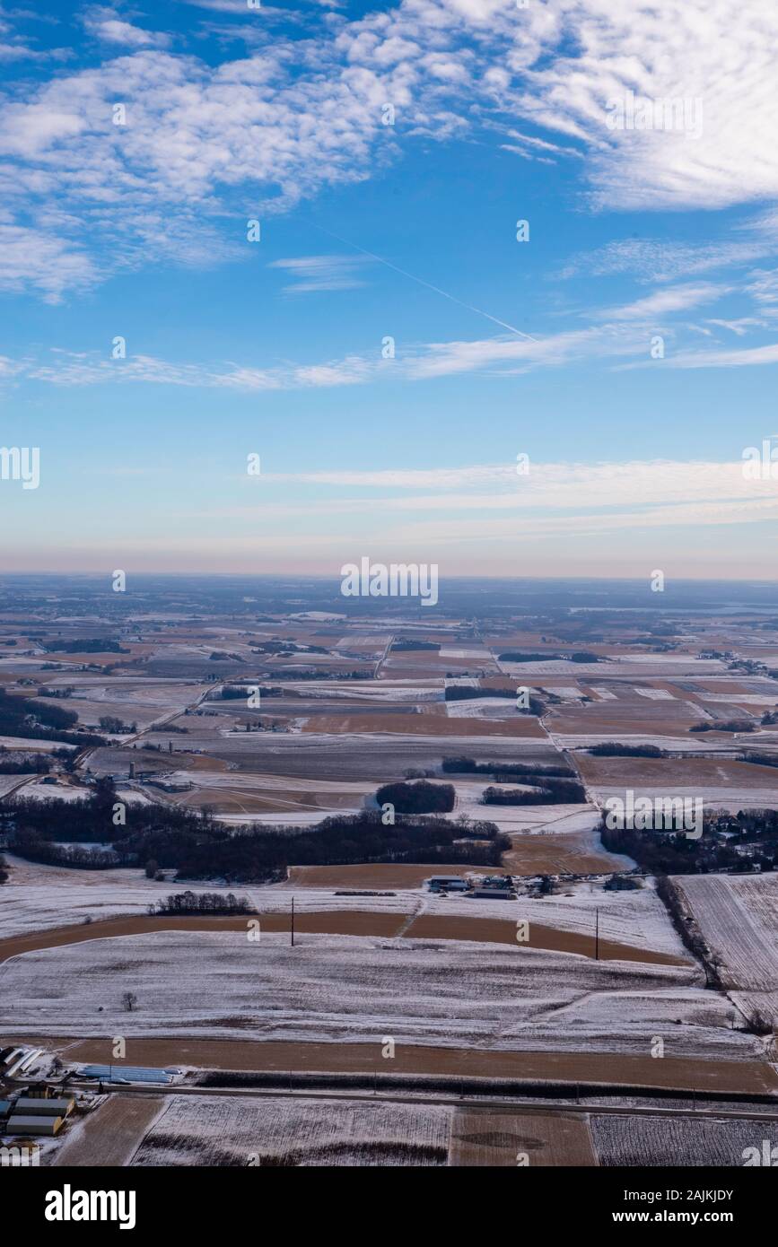 Aerial view of rural dane county hi-res stock photography and images ...