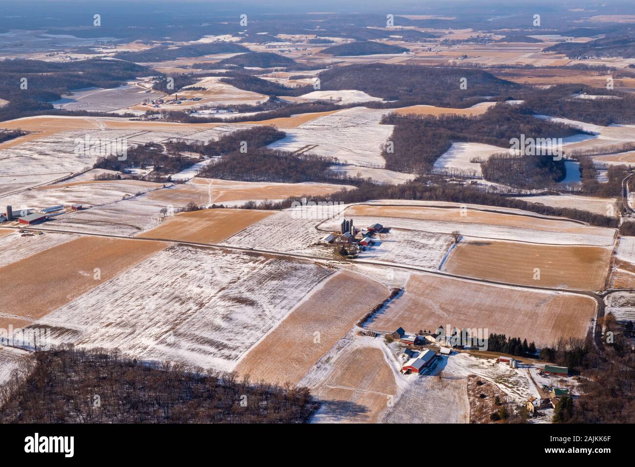 Aerial view of rural dane county hi-res stock photography and images ...