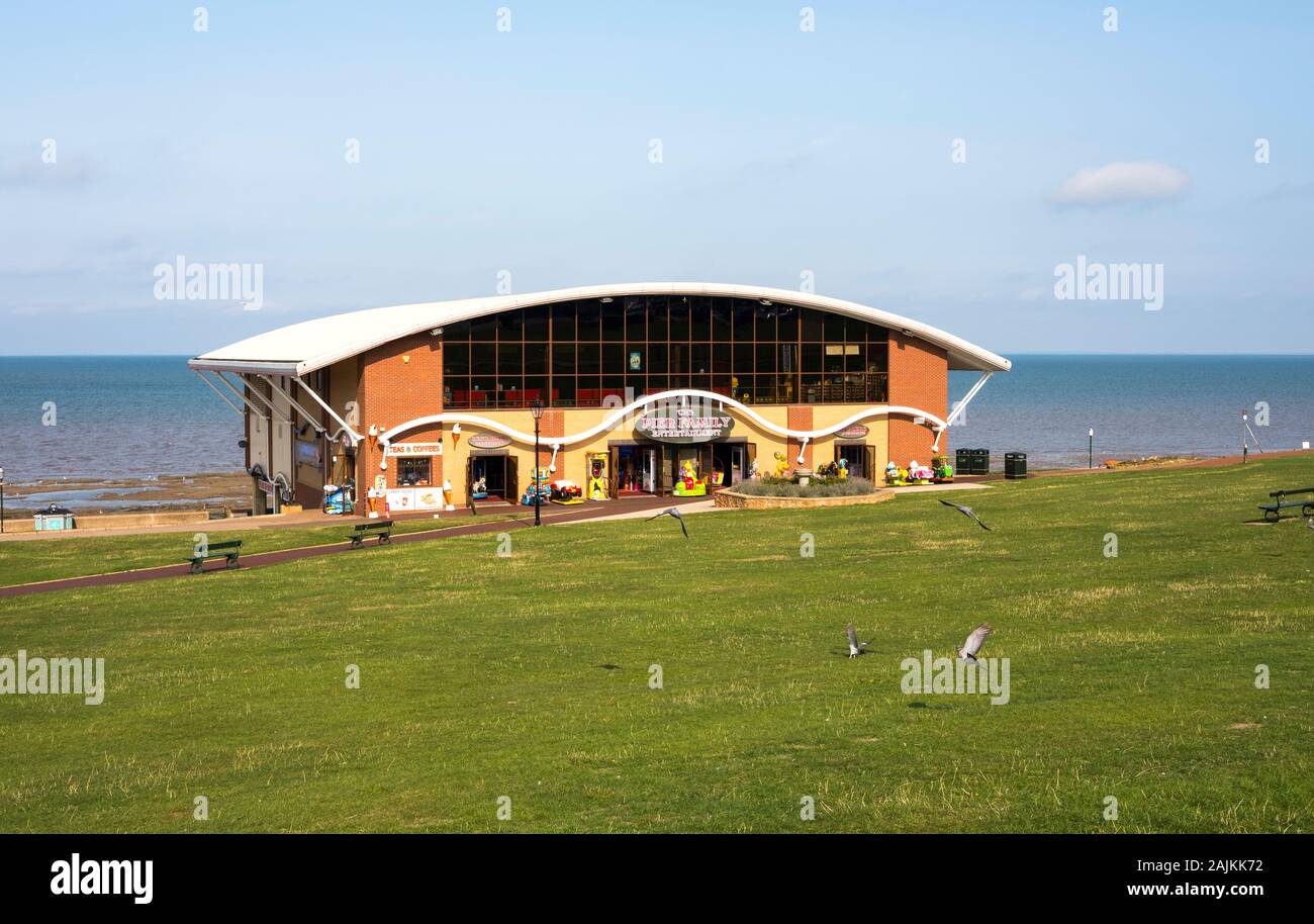 Modern amusement arcade on the seafront at Hunstanton, West Norfolk, UK ...