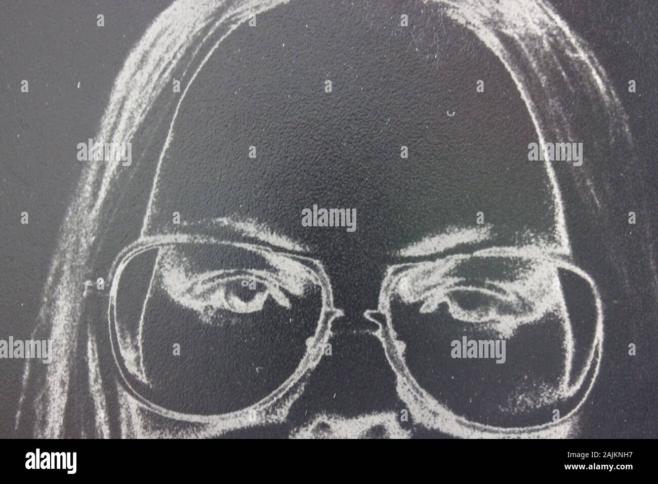 Fine seventies black and white photograph of a reverse negative and ...