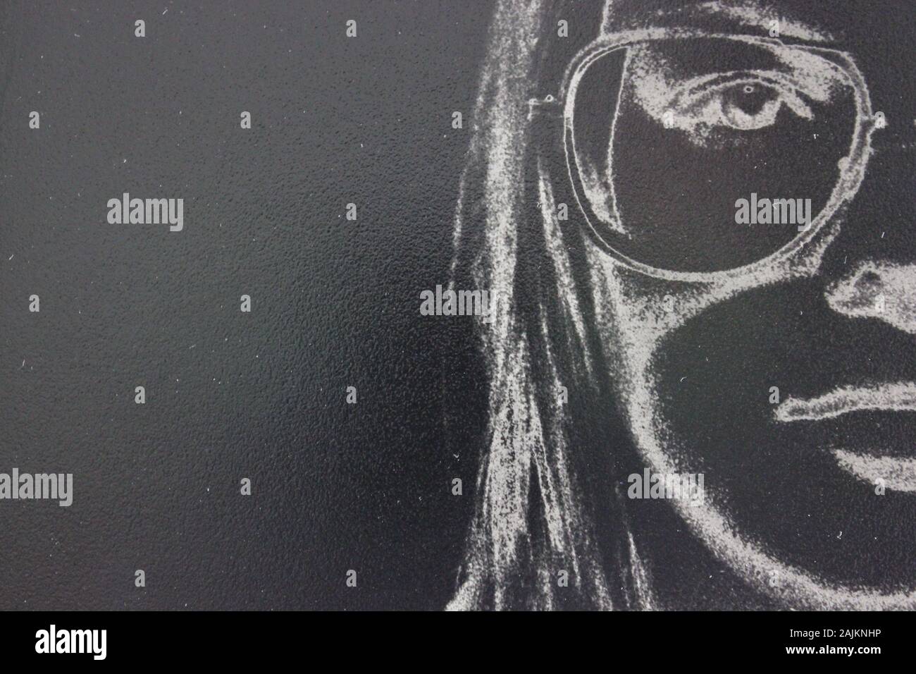 Fine seventies black and white photograph of a reverse negative and ...