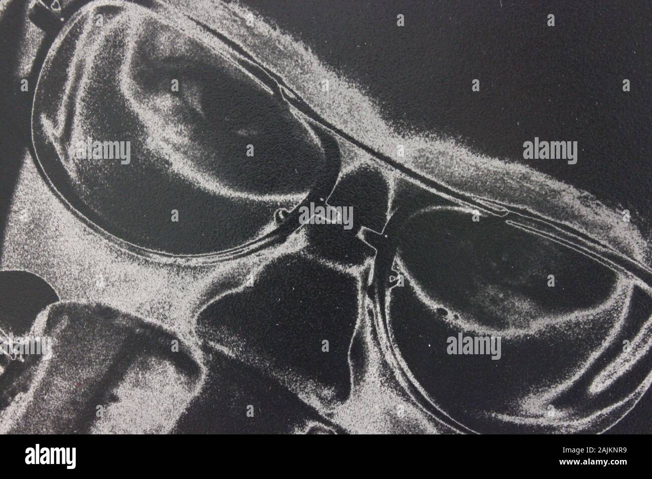 Fine seventies black and white photograph of a reverse negative and ...