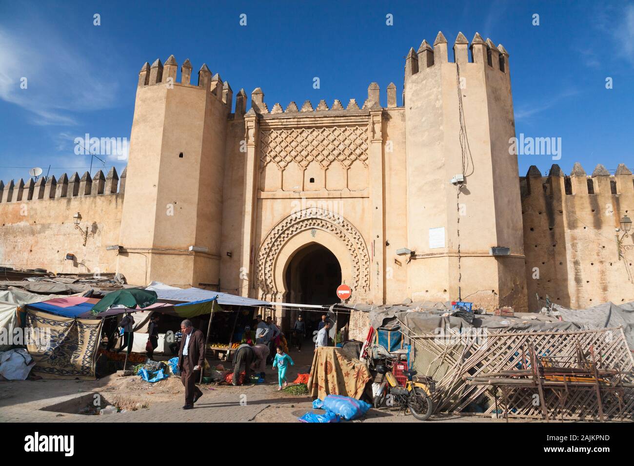 Bab Chorfa - one of the gates of Fes (Fez), Morocco Stock Photo - Alamy