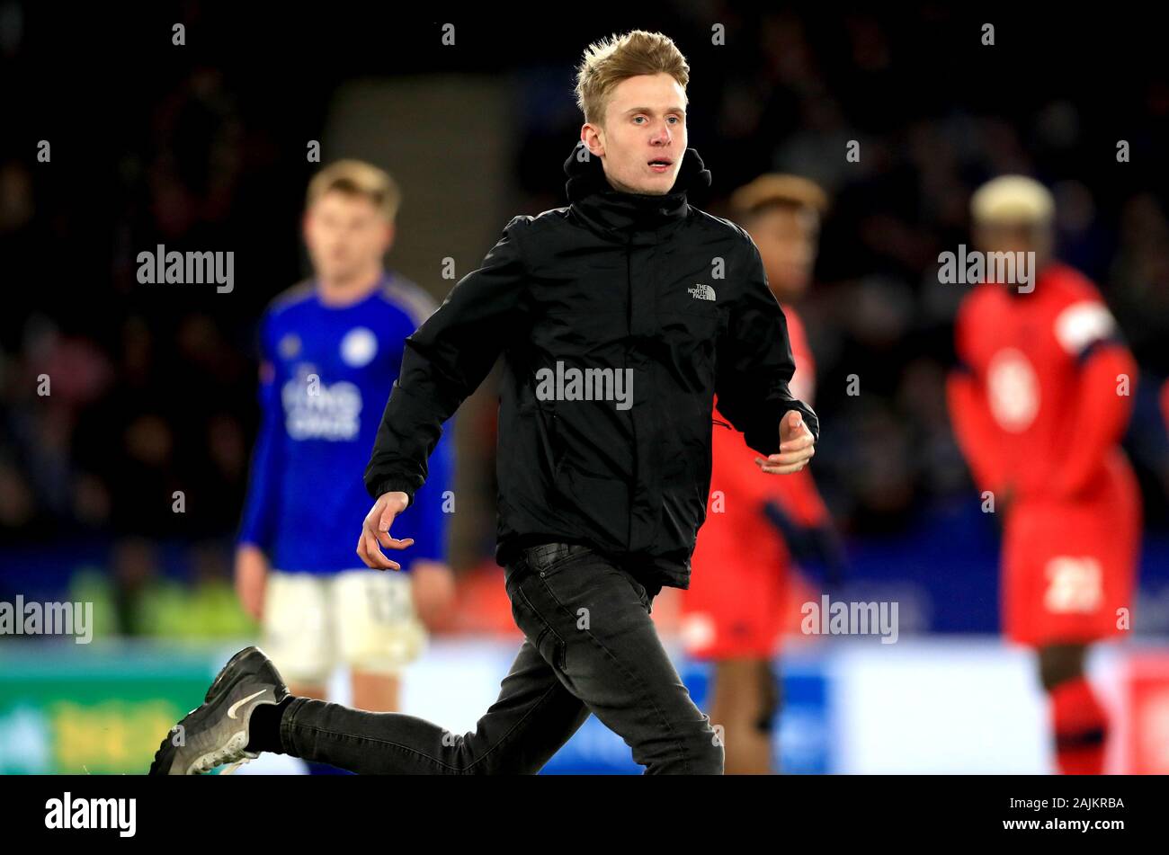Pitch invader during the emirates fa cup hi-res stock photography and ...