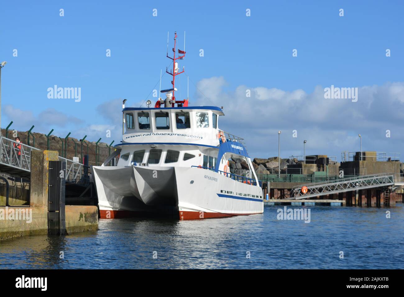 Rathlin Island Ferry boat Stock Photo - Alamy