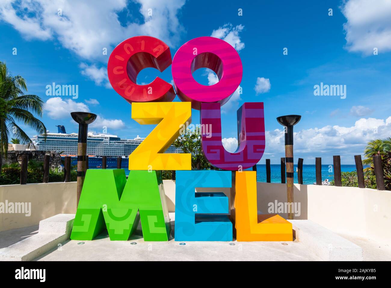 Cozumel big letters hi-res stock photography and images - Alamy
