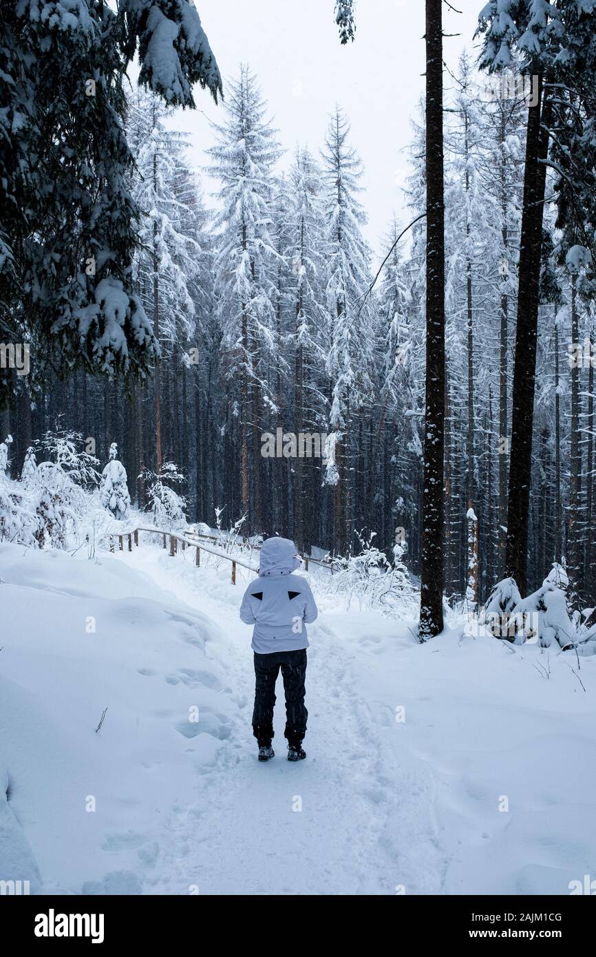 Snow Covered Track, Zakopane, Poland Stock Photo - Alamy